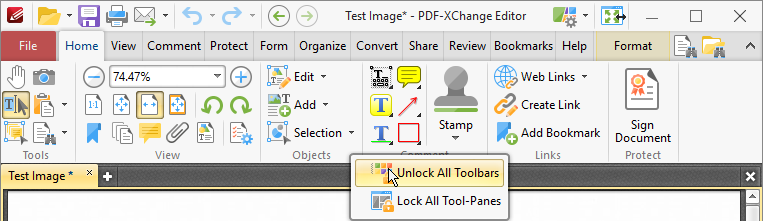 PDF-XChange Co Ltd :: Knowledge Base :: How Do I Customize toolbars in PDF-XChange Editor?